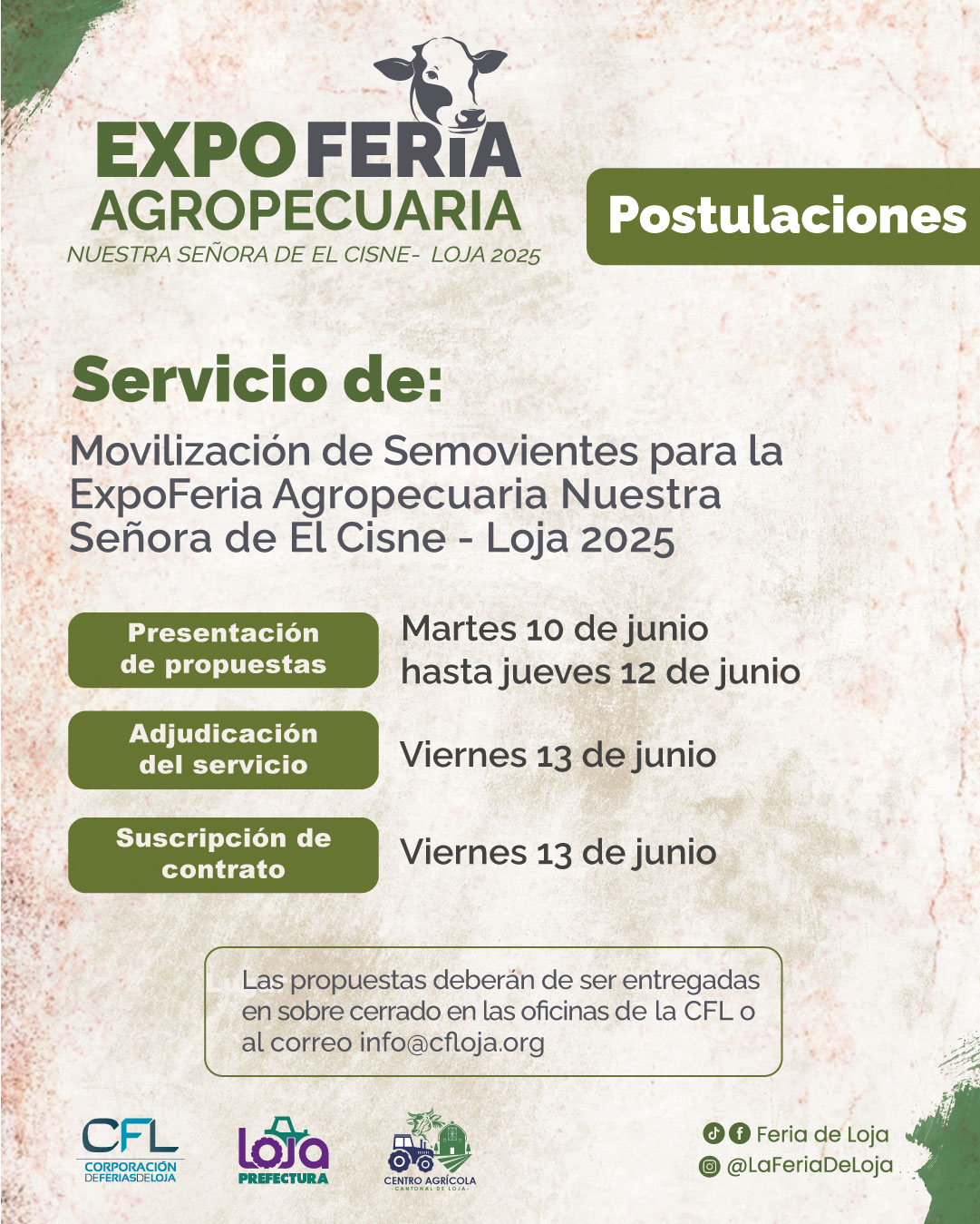 Postulación para el servicio de Movilización de Semovientes para la ...